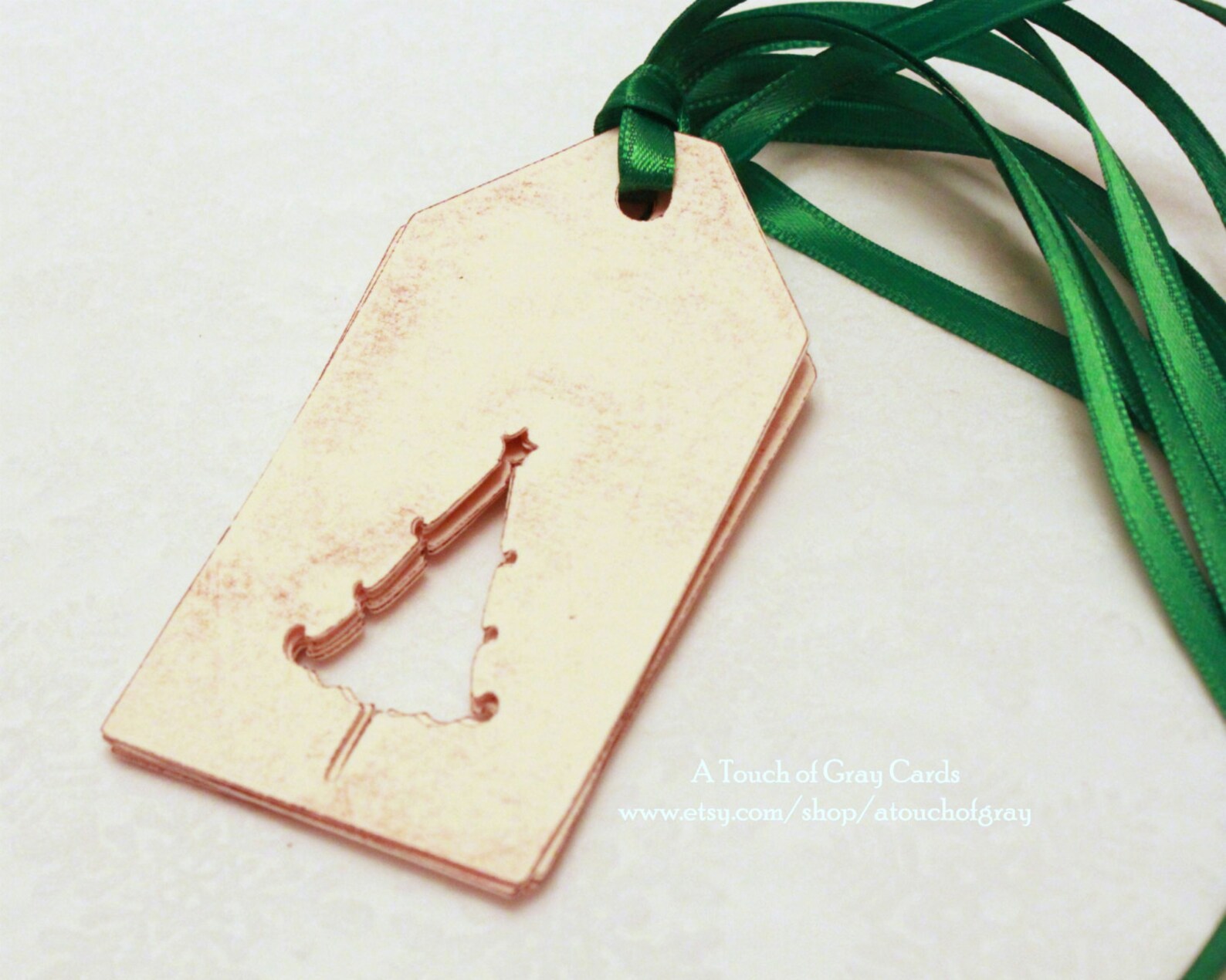 Christmas Tags (double Layered) - Christmas Tree Tags (A) - Cut-out ...