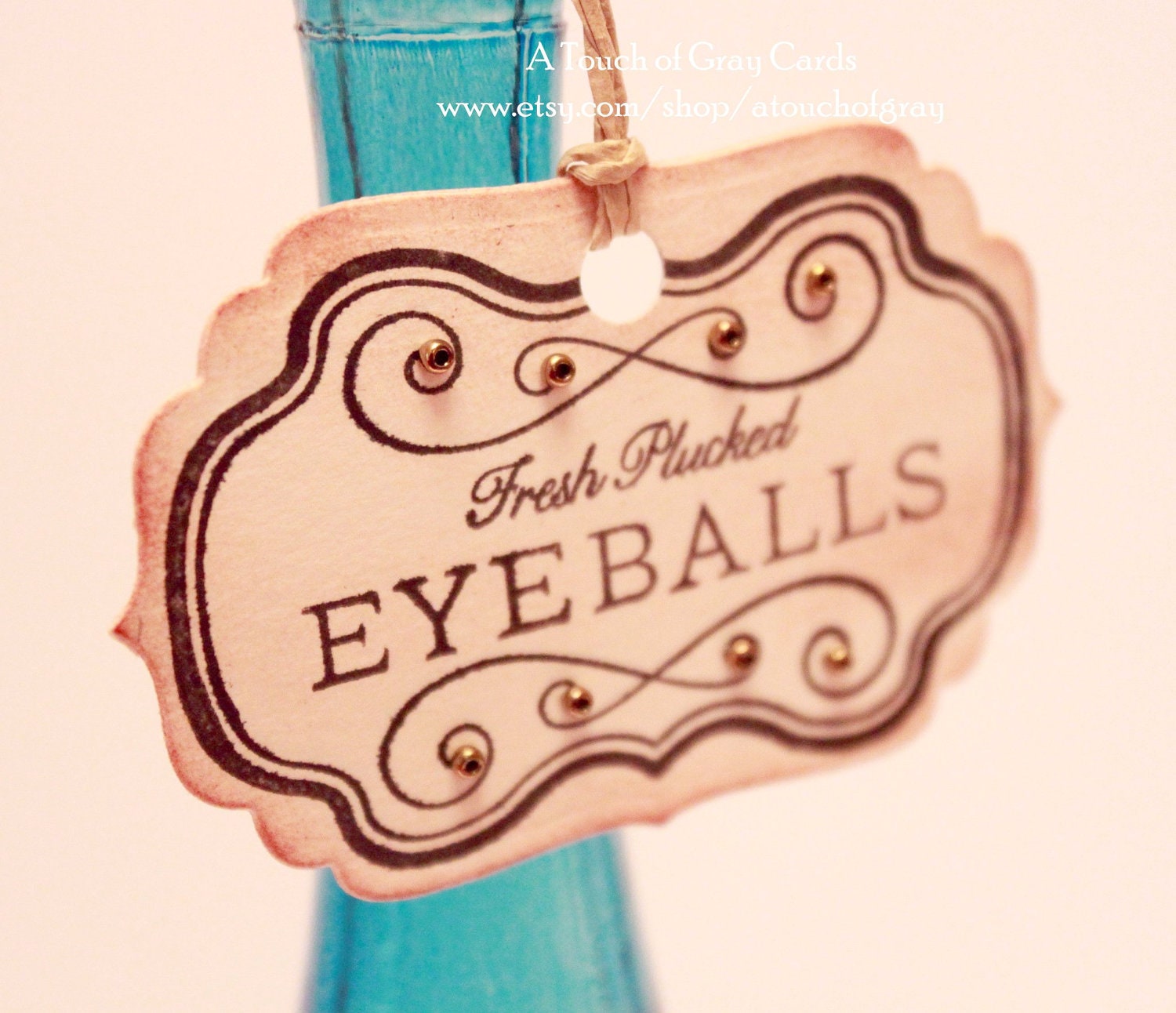 Halloween Gift Tags double Layered Fresh Plucked Eyeballs - Etsy