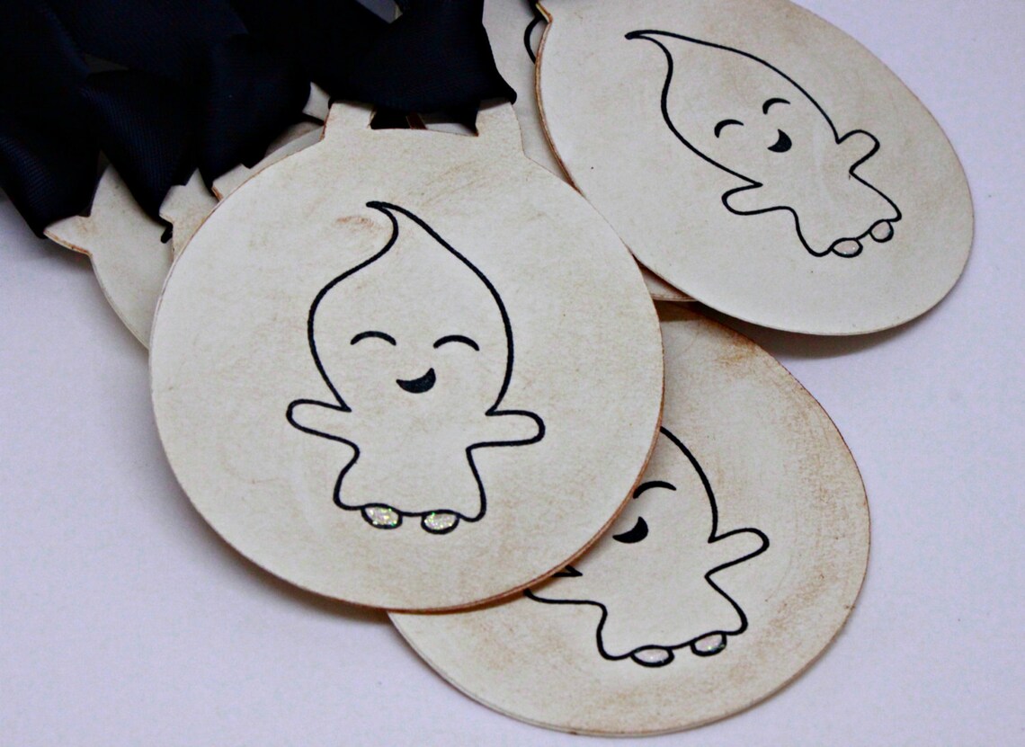 Halloween Gift Tags double Layered Ghost Tags Monster Tags Favor Tags ...