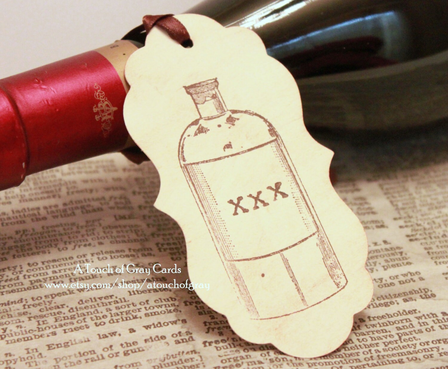 Halloween Gift Tags (double Layered) - Poison Bottle Tags - Vintage ...