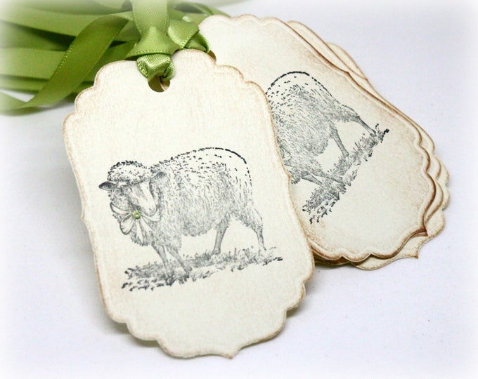 Custom Sheep Tags, Sheep Personalized Gifts, Lamb Birthday, Sheep Baby ...