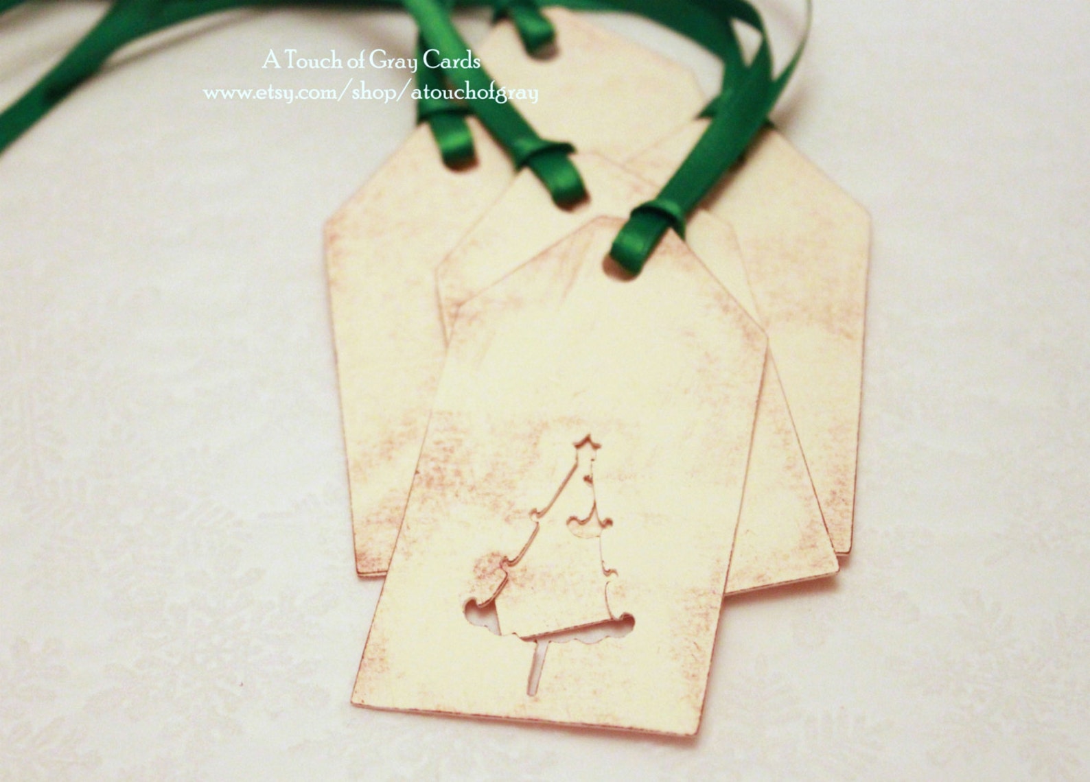 Christmas Tags (double Layered) - Christmas Tree Tags (A) - Cut-out ...