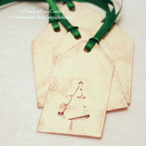 Christmas Tags (double Layered) - Christmas Tree Tags (A) - Cut-out ...