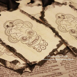 Halloween Gift Tags - Day of the Dead Gift Tags (double Layered) - Dia ...
