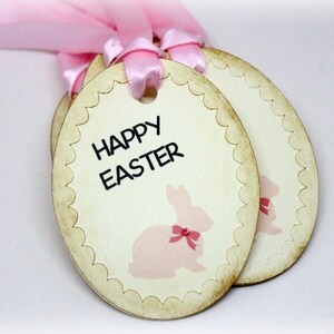 Easter Gift Tags (triple Layered) - Farm Animal Labels - Lamb - Rabbit ...