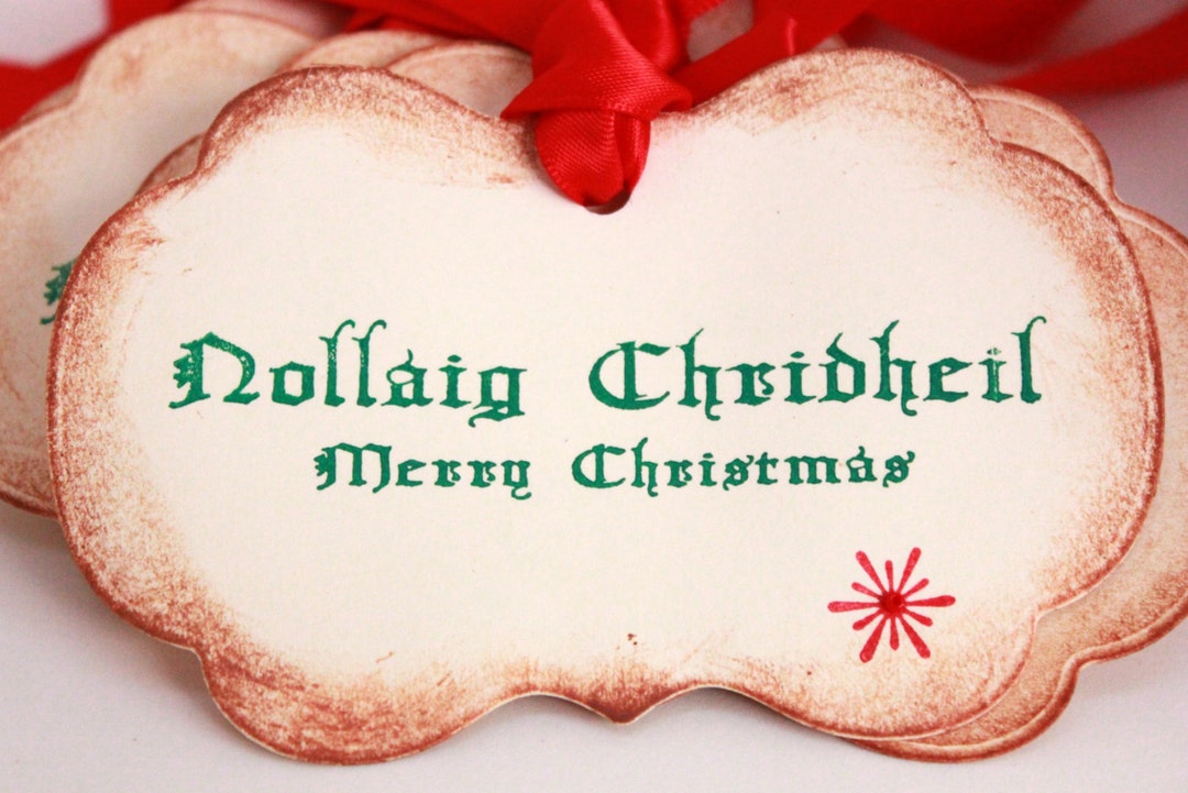 Christmas Tags (doubled Layered) - Nollaig Chridheil Merry Christmas ...