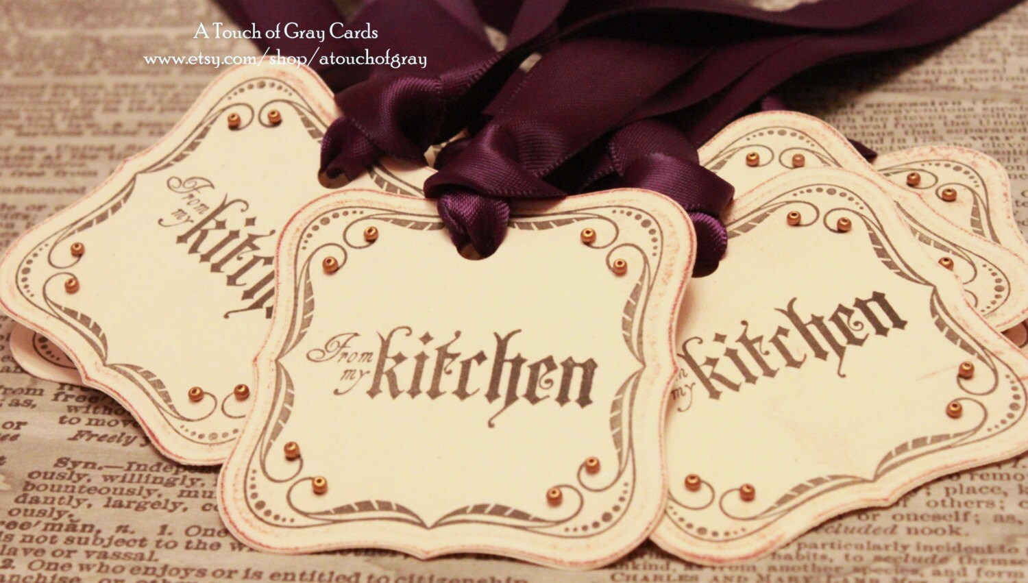 Halloween Gift Tags double Layered From My Kitchen Tags Vintage ...