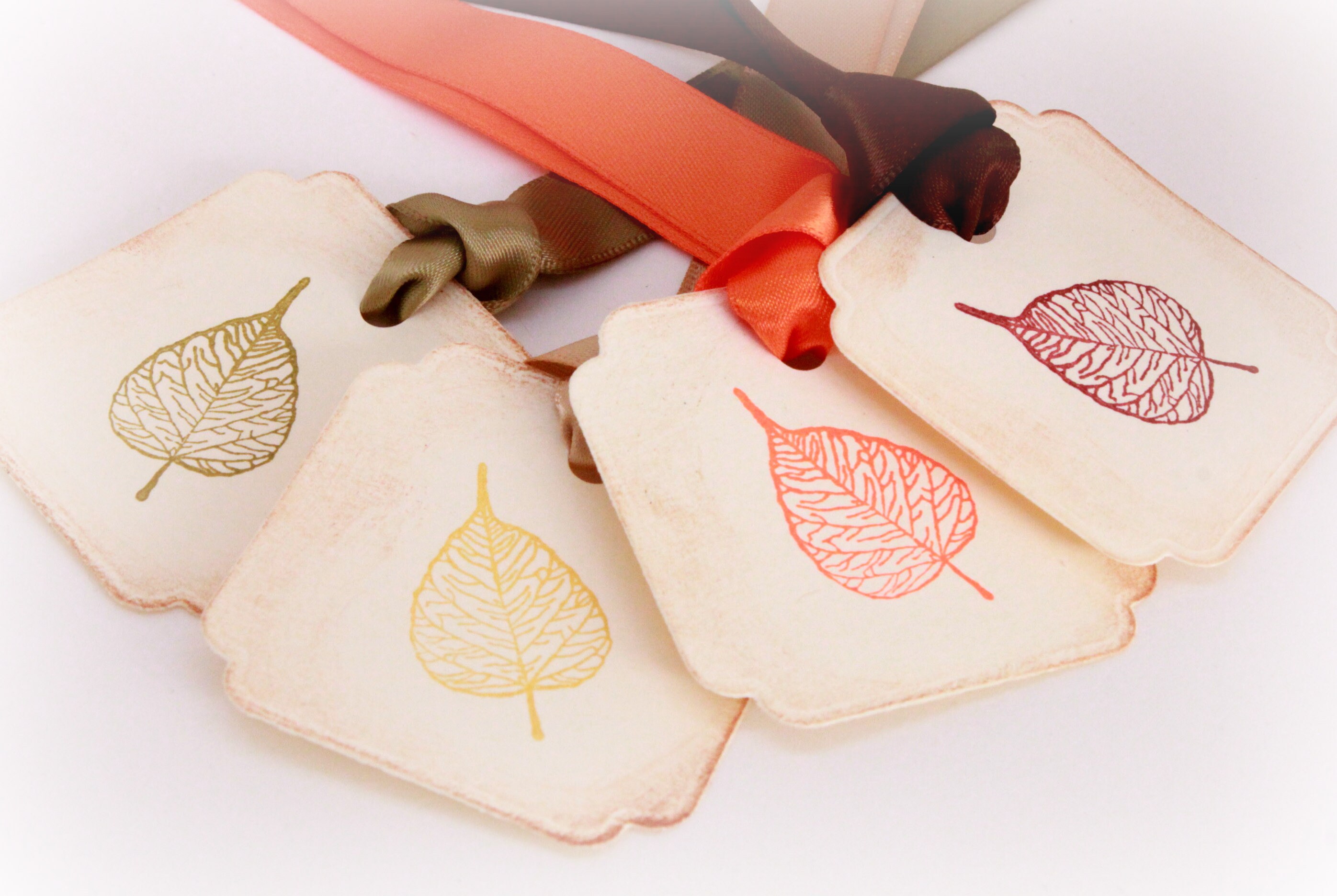 Vintage Inspired Thanksgiving Gift Tags Double Layered | Etsy