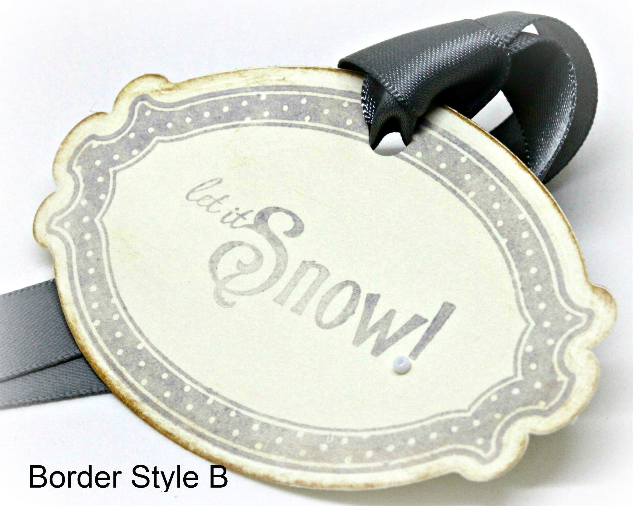 Christmas Gift Tags (doubled Layered) - Let It Snow - Vintage Winter ...