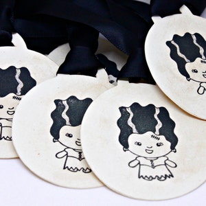 Halloween Gift Tags (double Layered) - Bride of Frankenstein Tags ...