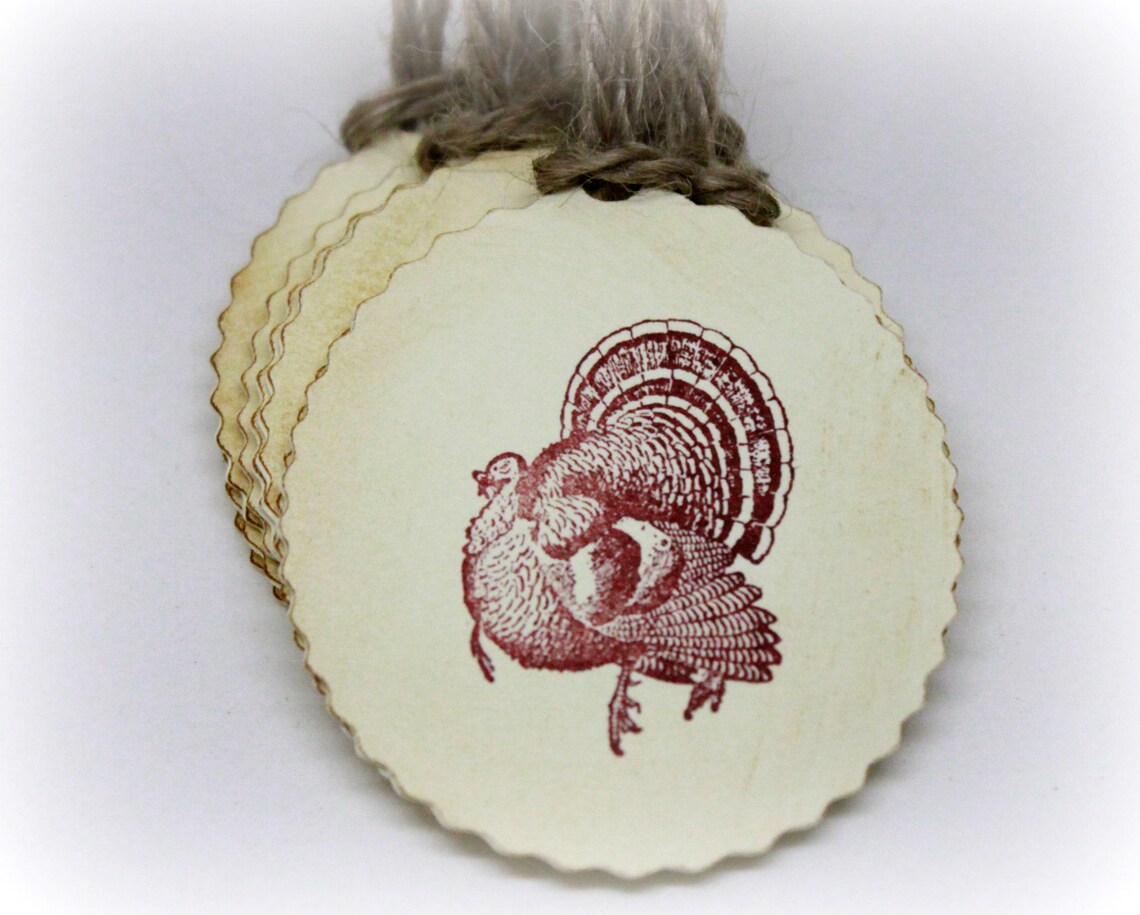 Thanksgiving Gift Tags double Layered Turkey Tags Autumn Decor Table ...