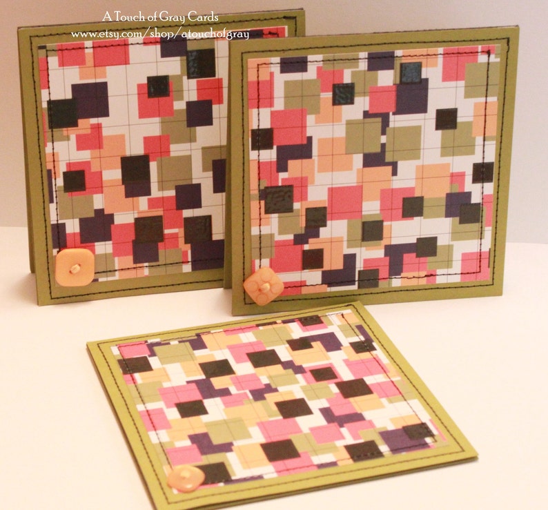 Halloween Card - Funky Halloween - Handmade Halloween Note Cards (set ...