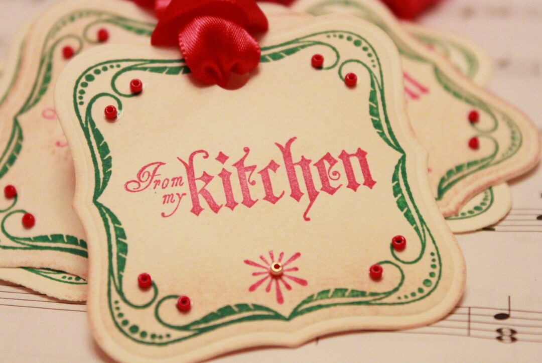 Christmas Tags (doubled Layered) - From My Kitchen - Christmas Food ...