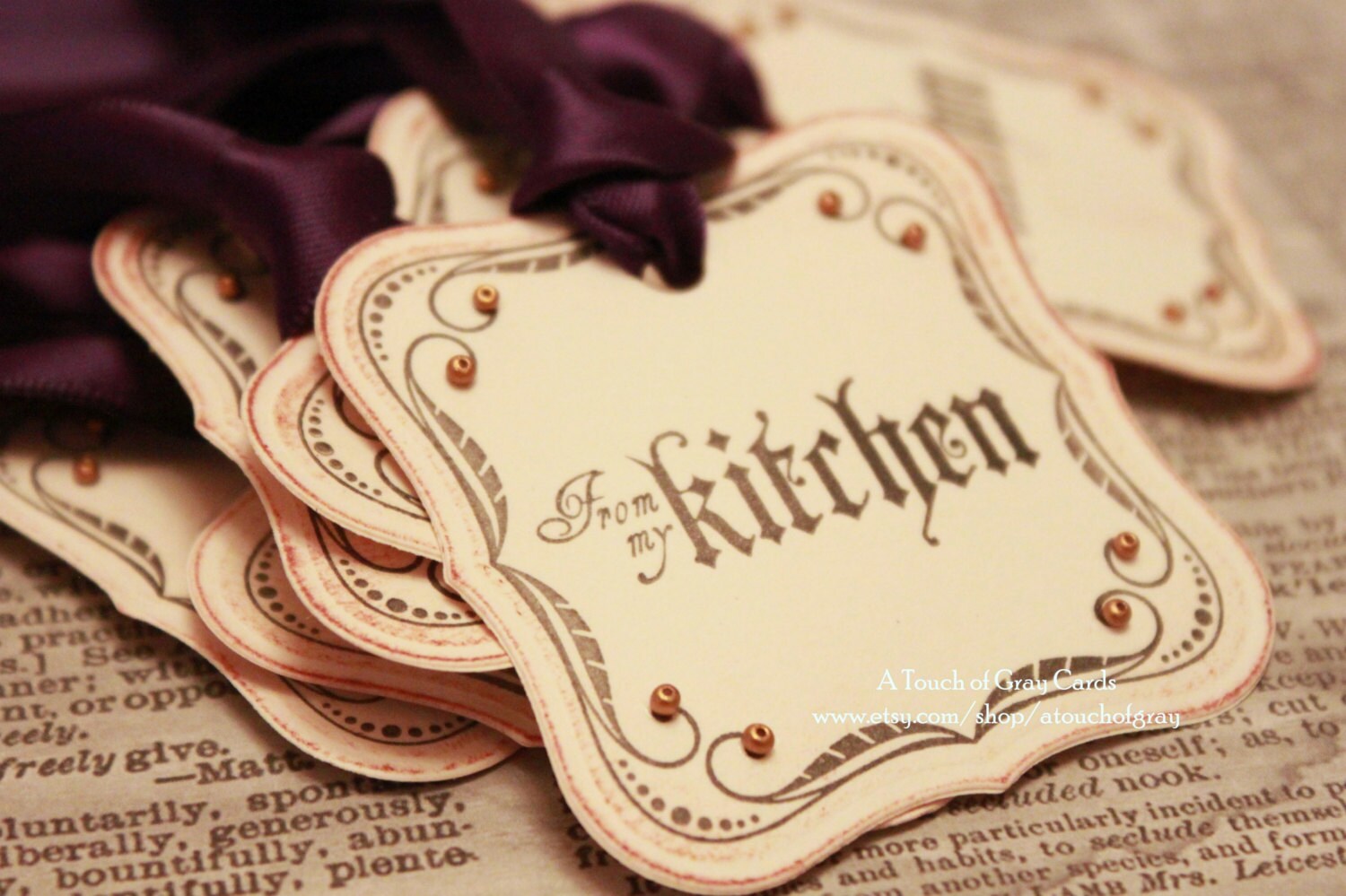 Halloween Gift Tags double Layered From My Kitchen Tags Vintage ...