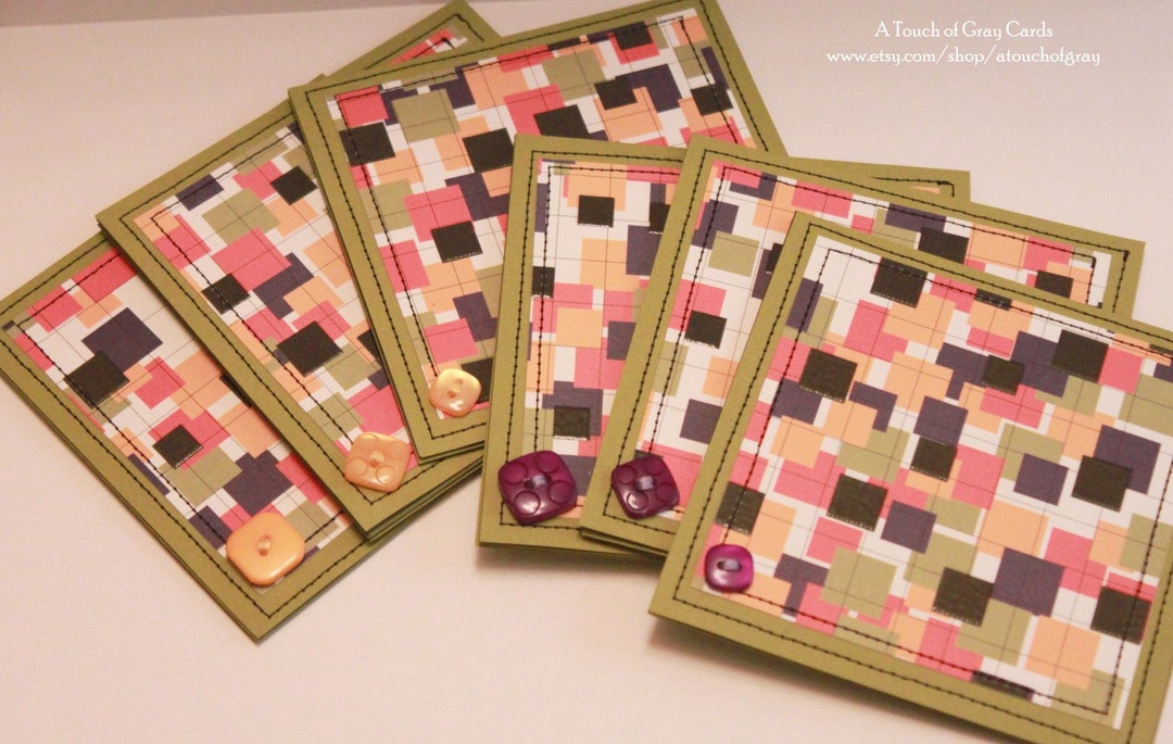 Halloween Card - Funky Halloween - Handmade Halloween Note Cards (set ...