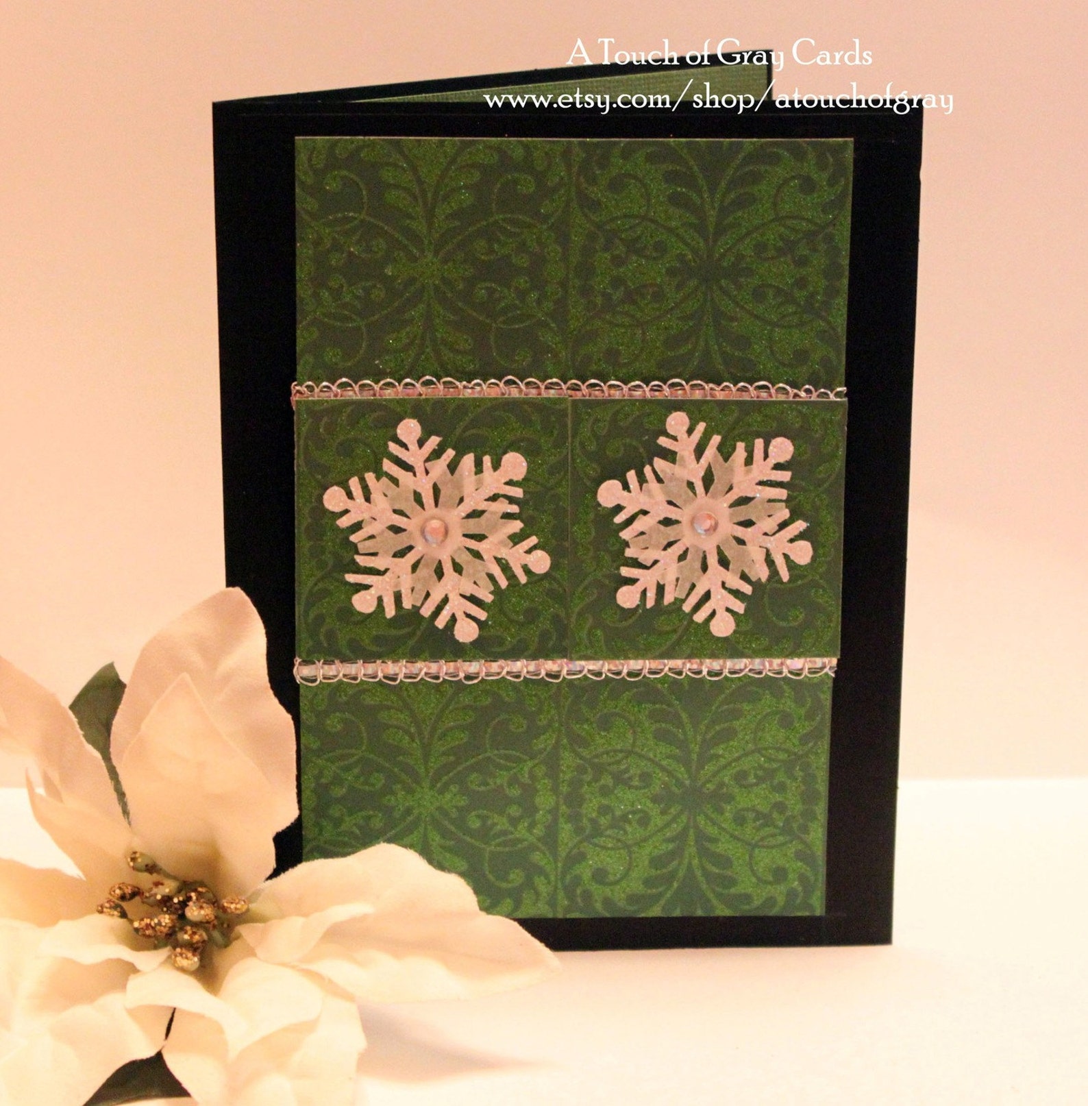 Christmas Card Snowflakes - Handmade Christmas Card/handmade Hanukkah ...
