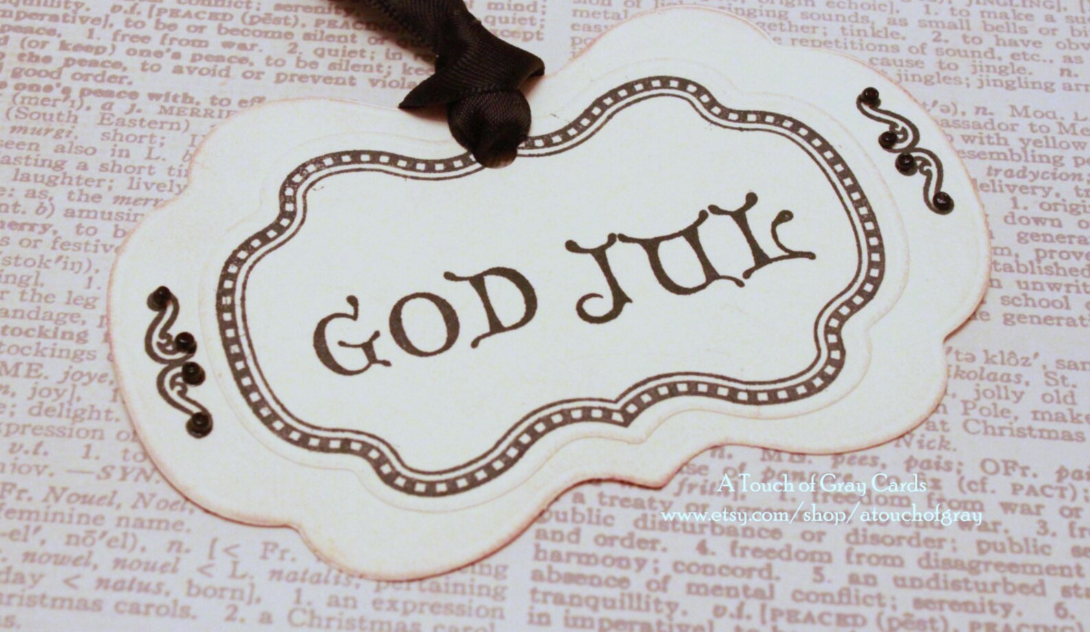 Christmas Tags (triple Layered) - God Jul - Handmade Norwegian ...