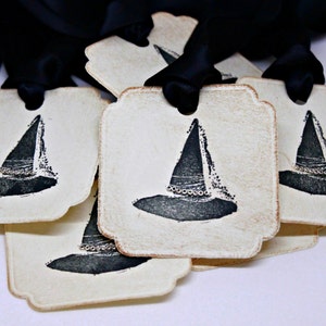 Halloween Gift Tags (double Layered) - Witch Hat Tags - Vintage ...