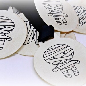 Halloween Gift Tags (double Layered) - Mummy Tags - Mummy Gift Tag ...