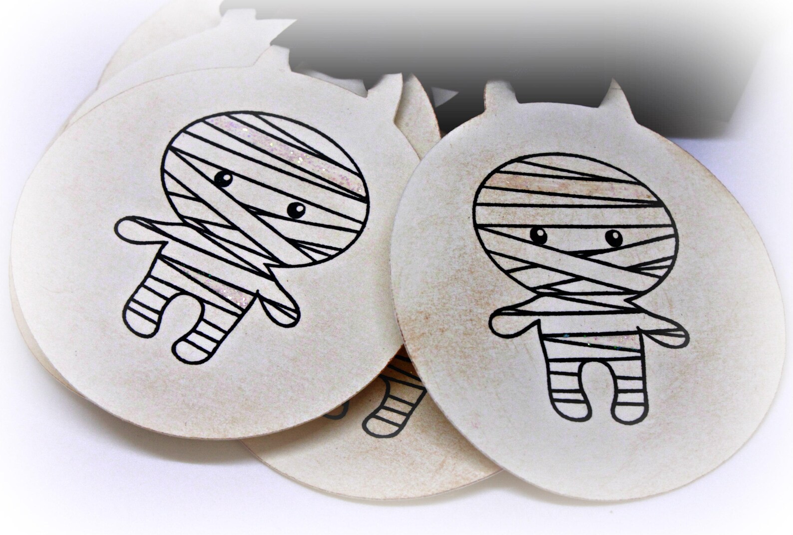 Halloween Gift Tags double Layered Mummy Tags Mummy Gift Tag Monster ...