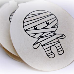 Halloween Gift Tags (double Layered) - Mummy Tags - Mummy Gift Tag ...