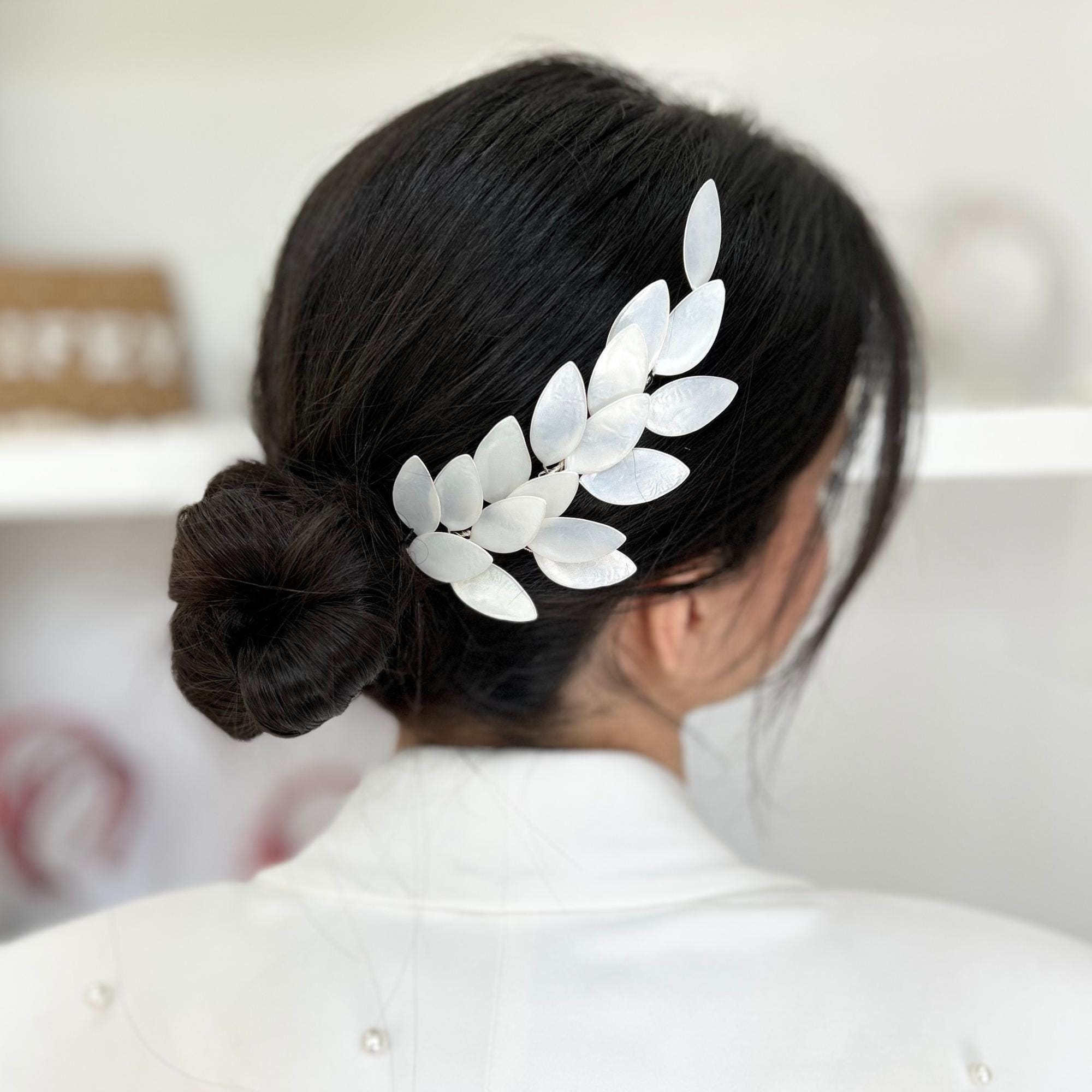 Bridal Hair Vine, Swan & Angel Wing Headpiece Set With Resin Leaves - Etsy