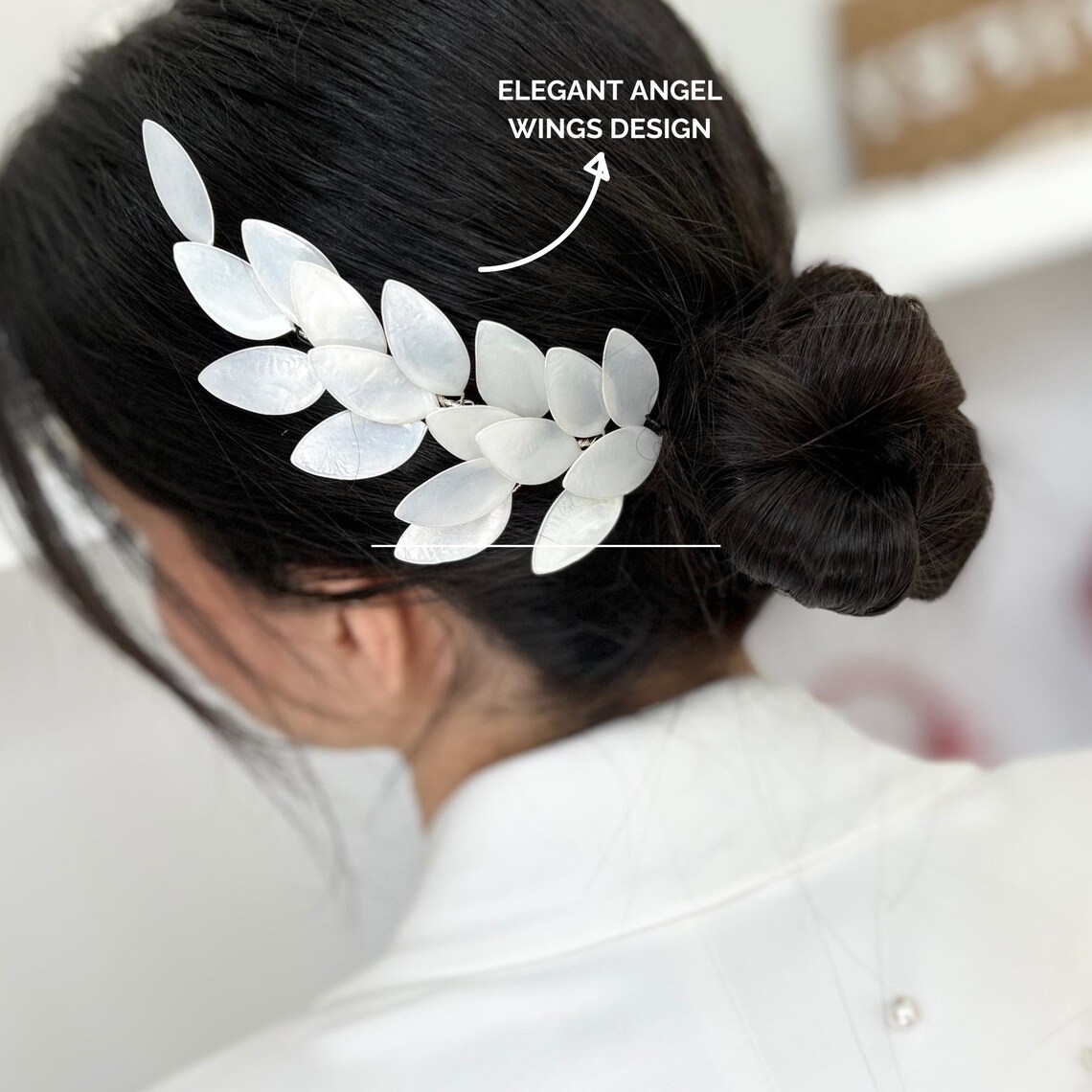 Bridal Hair Vine, Swan & Angel Wing Headpiece Set With Resin Leaves - Etsy