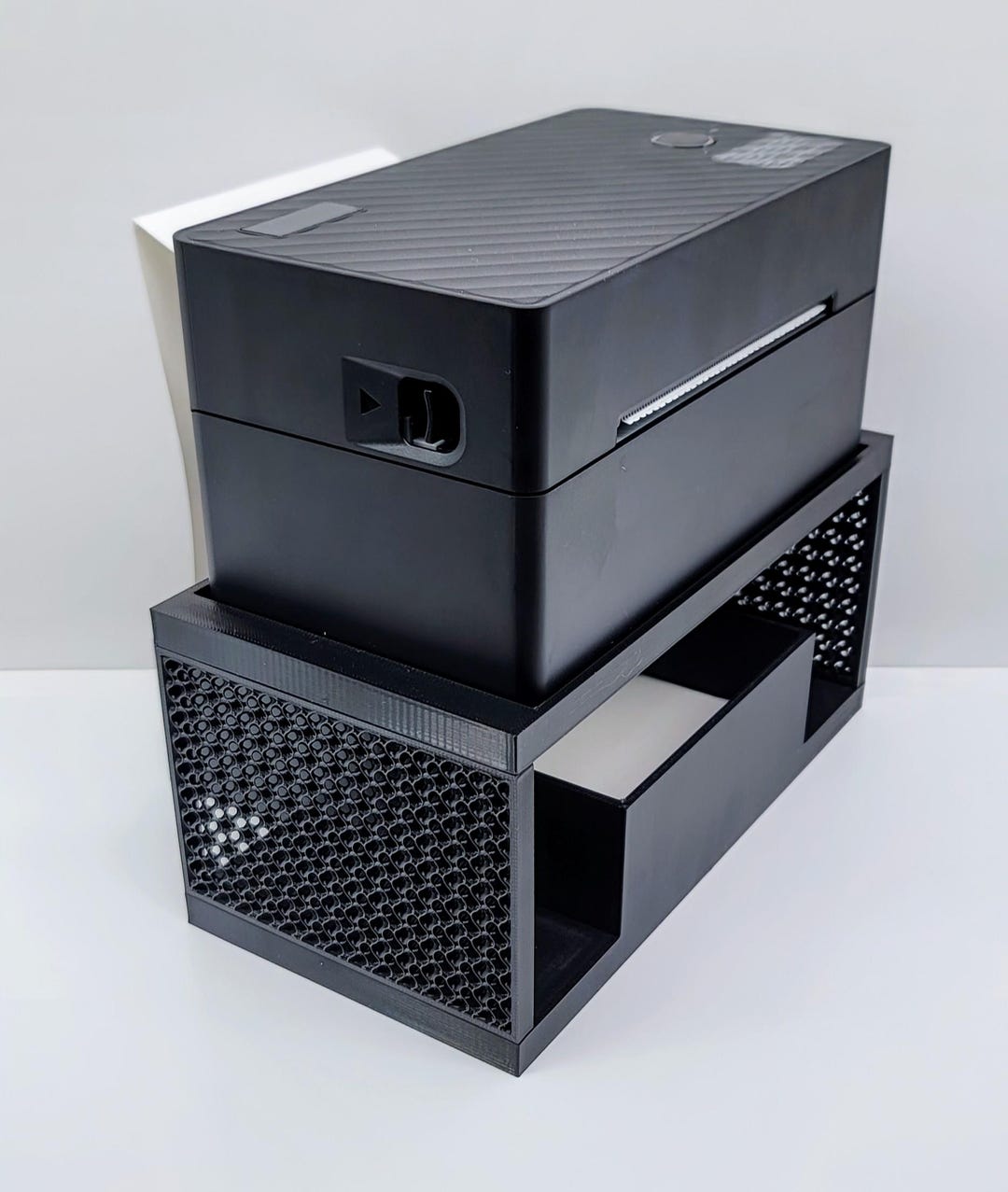Custom Label Printer Stand With Built-in Label Tray – Fits 4x6 Thermal ...