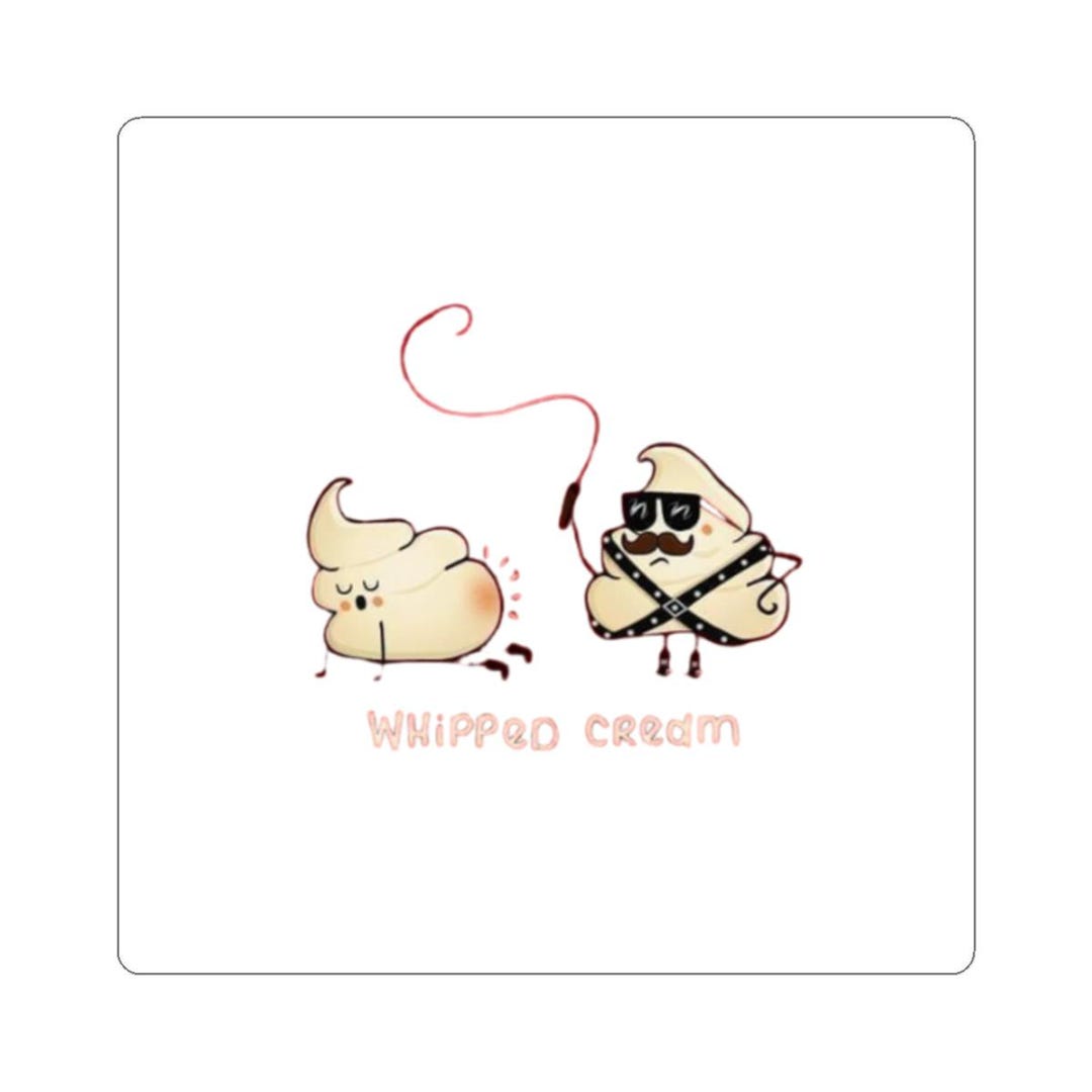 Whipped Cream Kiss-cut Stickers - Cute Punny Decals for Laptops ...