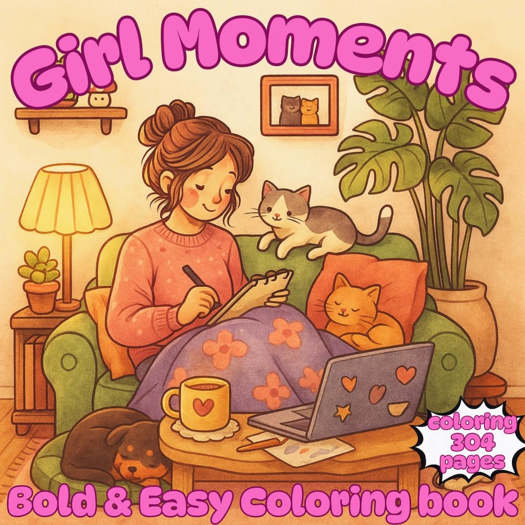 Coco Wyo Girl Moments Coloring Book PDF – 304 Printable Pages for Kids ...