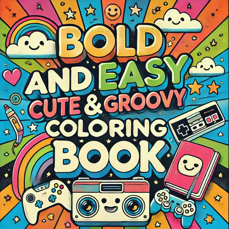 Coco Wyo Cute and Groovy Coloring Book PDF – 52 Printable Pages for ...