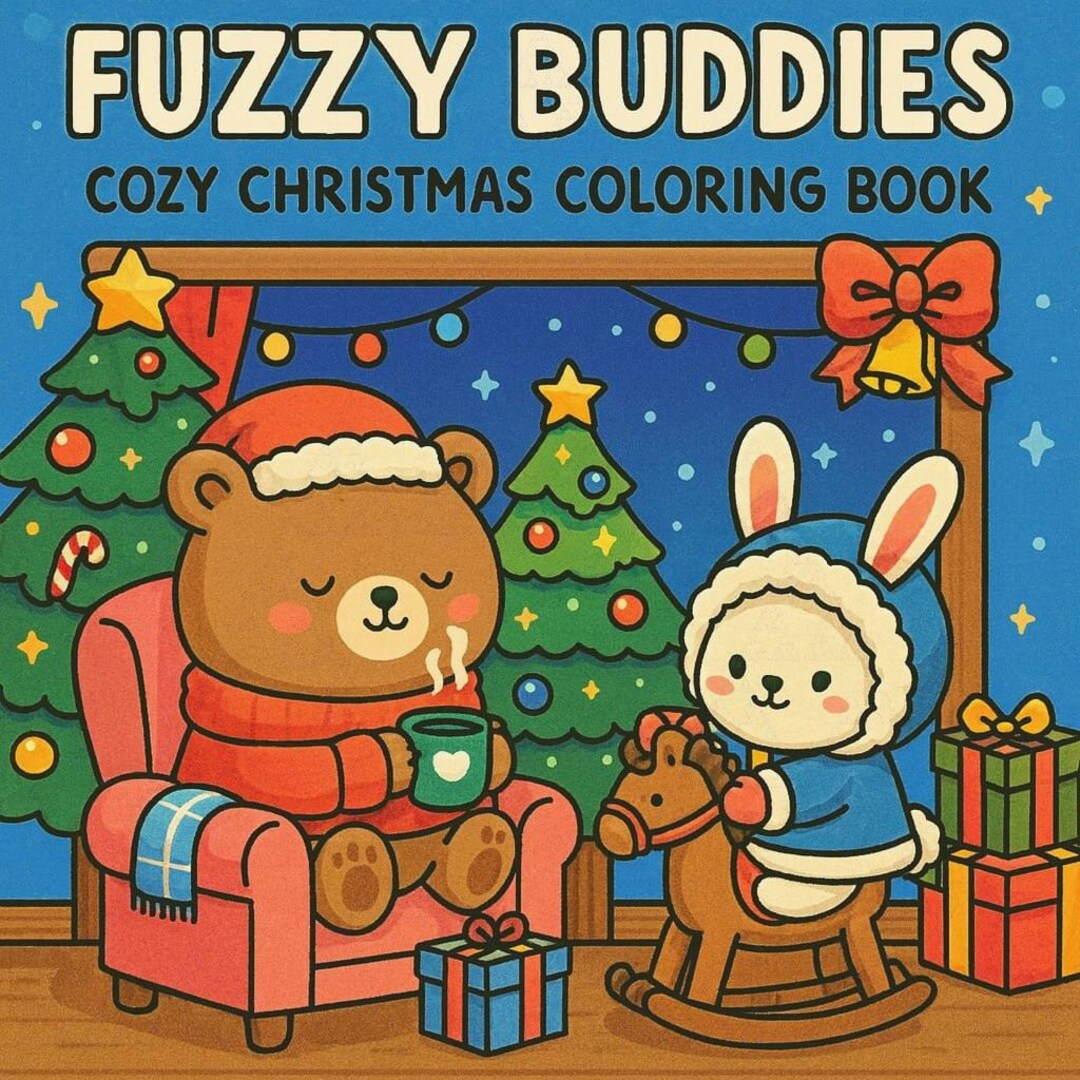 Coco Wyo Cozy Christmas Buddies Coloring Book PDF – 45 Printable Pages ...