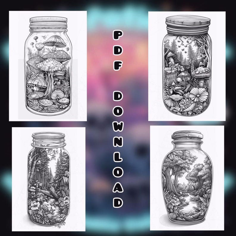 Coco Wyo Magic Potion Jar Coloring Book PDF – 273 Printable Pages for ...