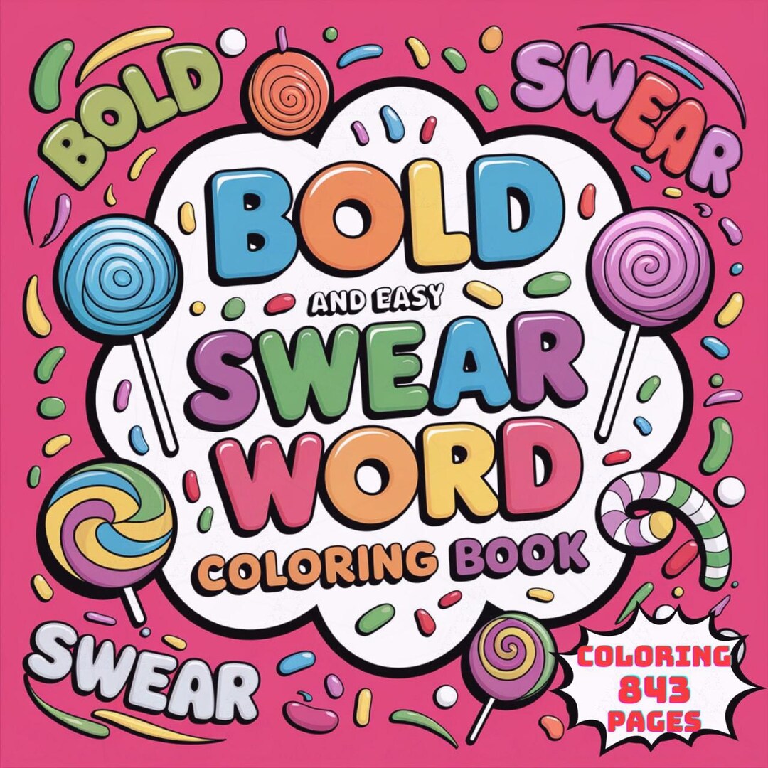 Swear Word Coloring Book PDF – 843 Printable Pages for Kids & Adults ...