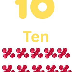 123 Number Flashcards for Toddlers | Preschool Counting Cards 1–10 ...
