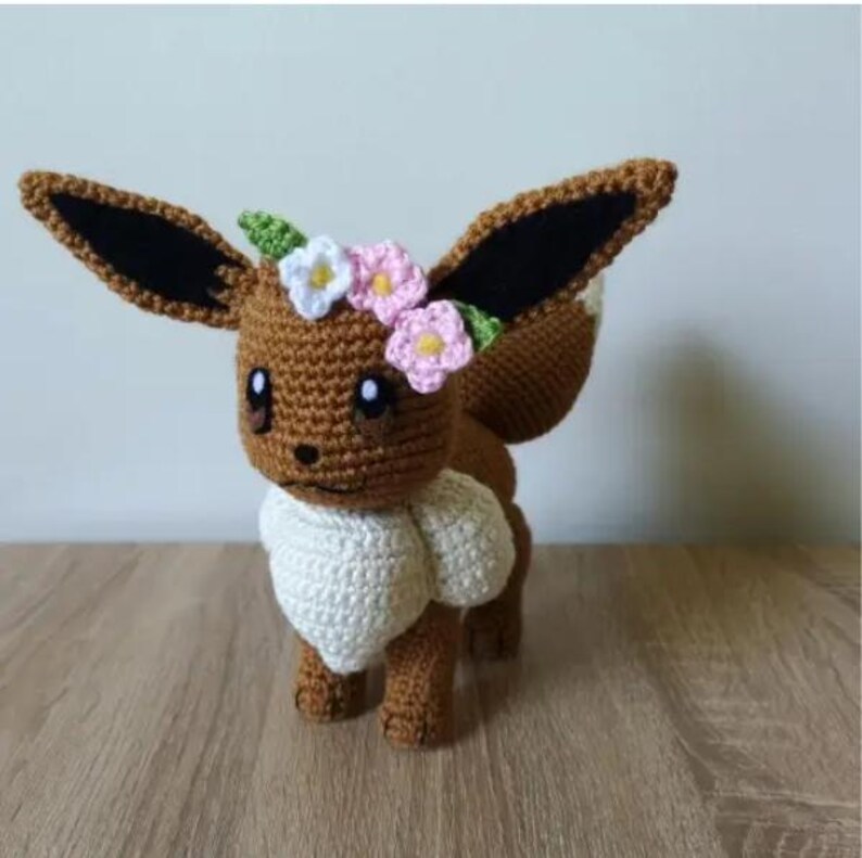 Eevee Crochet Pattern | Amigurumi Plush Doll PDF | Pokémon Inspired Toy ...