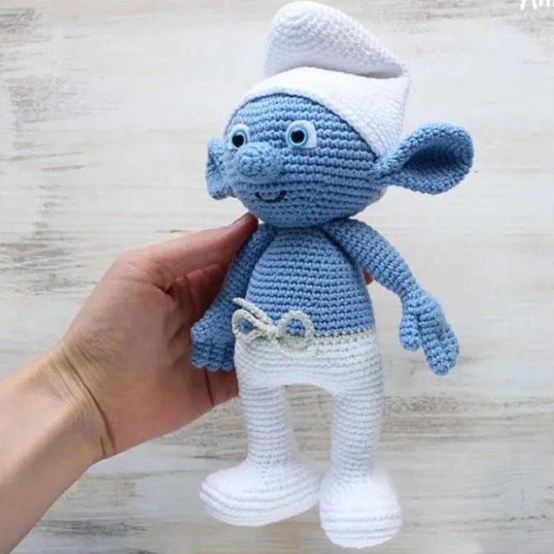 Vintage Smurf Plush Toy - Etsy