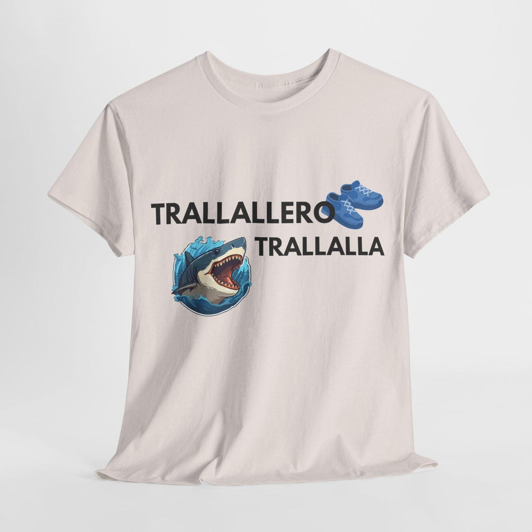 Trallallero Trallalla Funny Shark Meme Shirt, Weird Absurd Hilarious ...