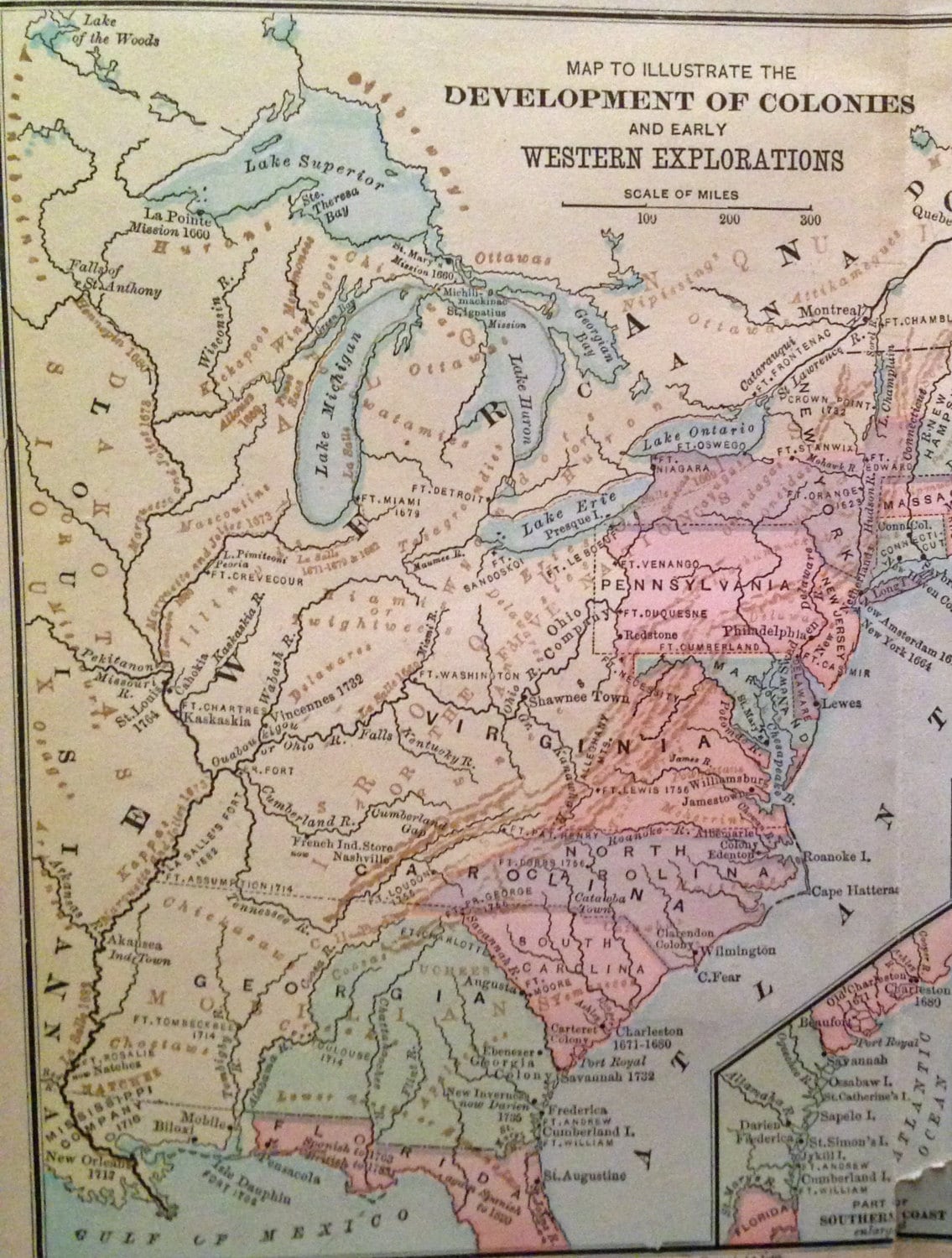 1885 Map of Colonies, Western Exploration by A. S. Barnes - Etsy