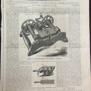 1866 Scientific American Inventions in Transportation, Medicine ...