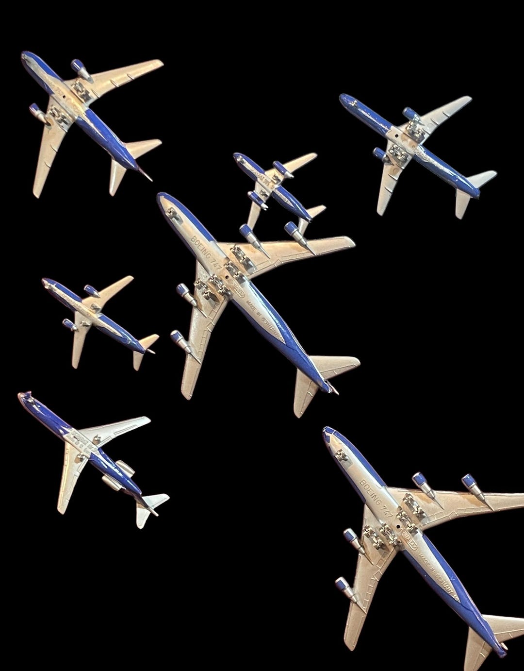 Vintage Schabak - 7 Piece - 1:600 Scale - Boeing Airplane Models ...