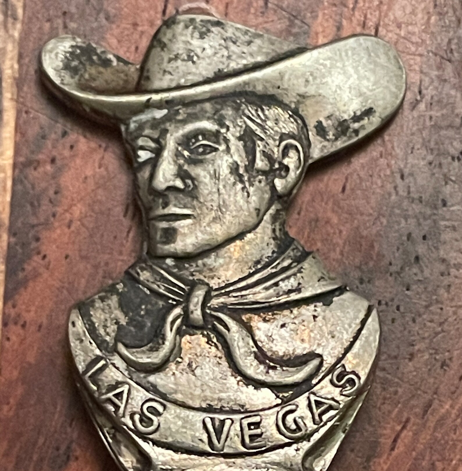 1950s Las Vegas Souvenir Spoon With Detailed Cowboy on Handle - Antique ...