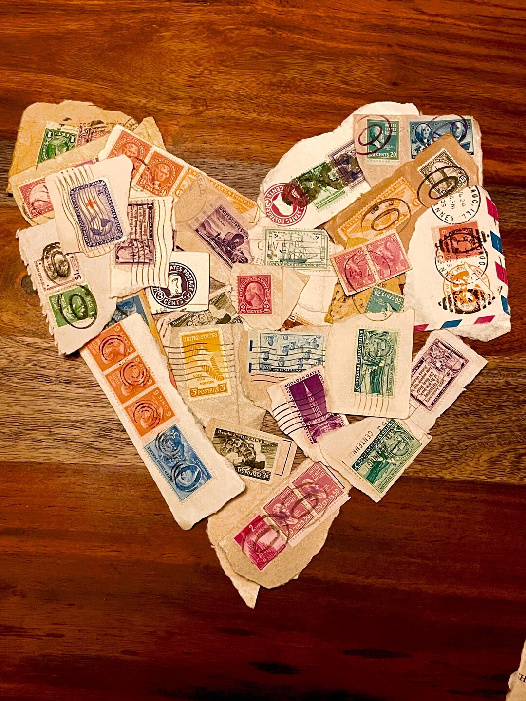 Vintage Stamps on Cut Envelopes Pack of 20 for Scrapbooking-junk ...
