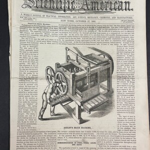 1866 Scientific American Inventions in Transportation, Medicine ...