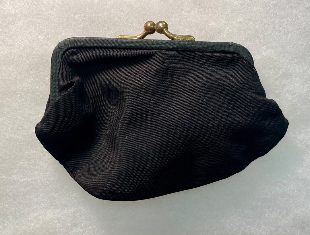 1930s-50s Antique Fabric Coin Purse With Brass Hinged Closure - Etsy