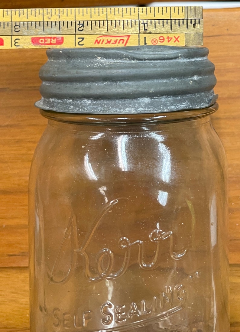 1950s Kerr Pint Mason Preserving Jar With Self Sealing Lid - Etsy