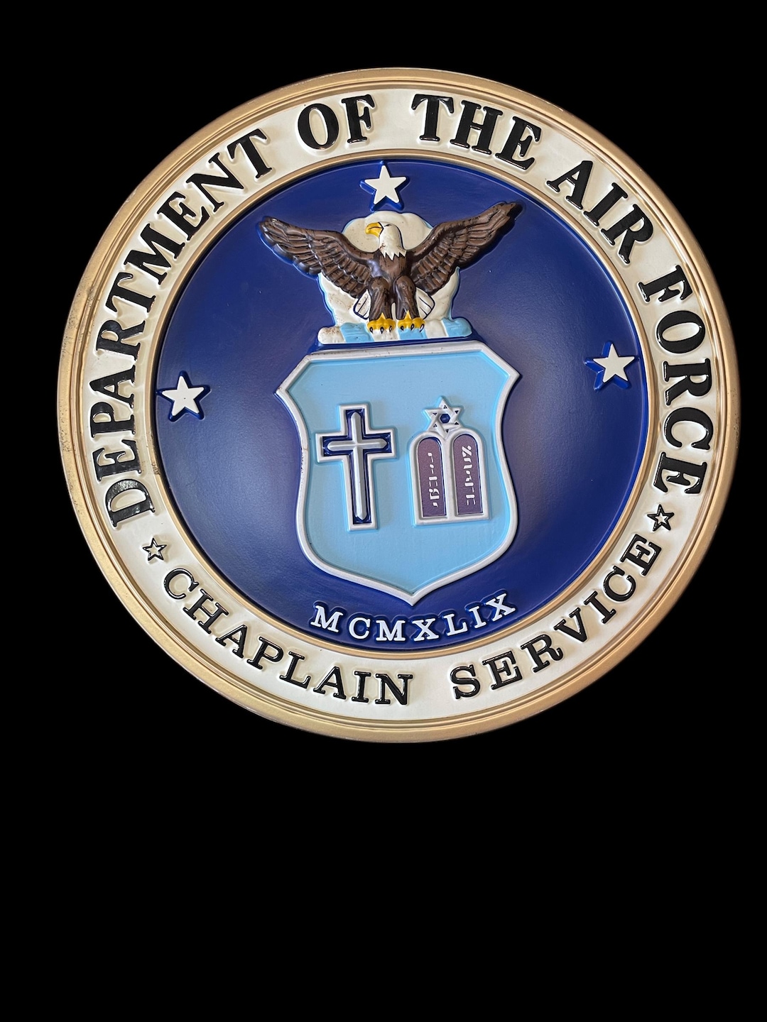 Department of the Air Force Chaplain Service Insignia Plaque - Etsy