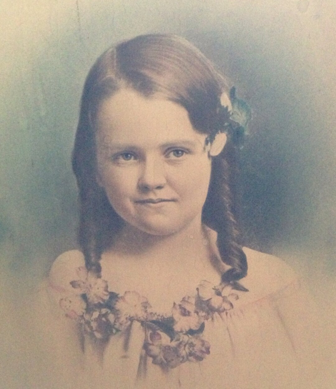 Antique/original - Hand Tinted Photograph of a Young Girl With Curls ...