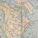 1885 map to Illustrate Early Voyages and Discoveries of - Etsy