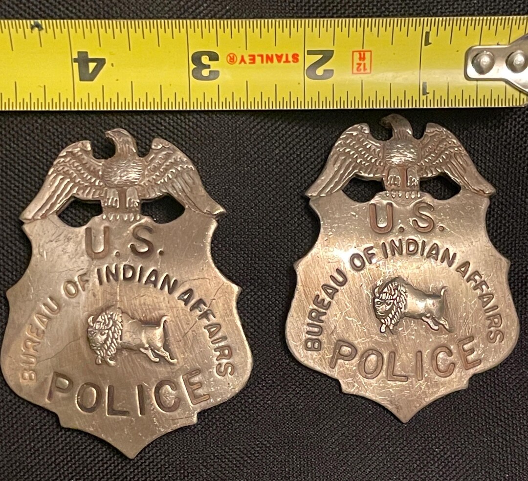More Movie Prop Police Badges -bureau of Indian Affairs- Sheriff ...